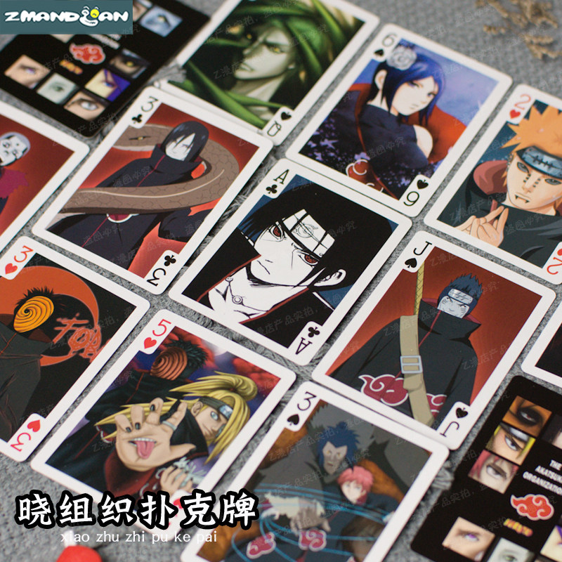 Naruto Sasuke Akatsuki Anime Playing Cards