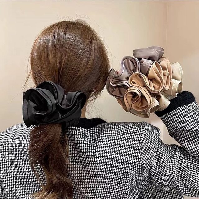 Big news! French high-end large intestine hair tie ins oversized fungus ...