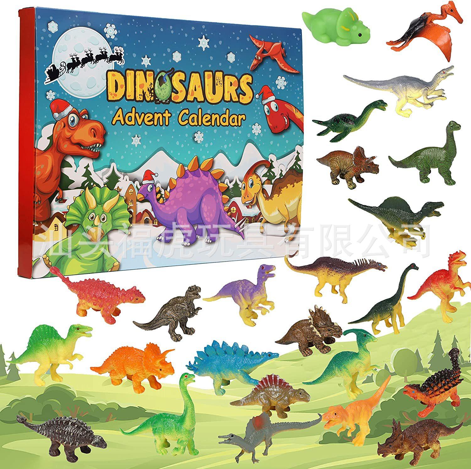 Dinosaur Advent Calendar Blind Box - 24 Days of Christmas Surprise Toys