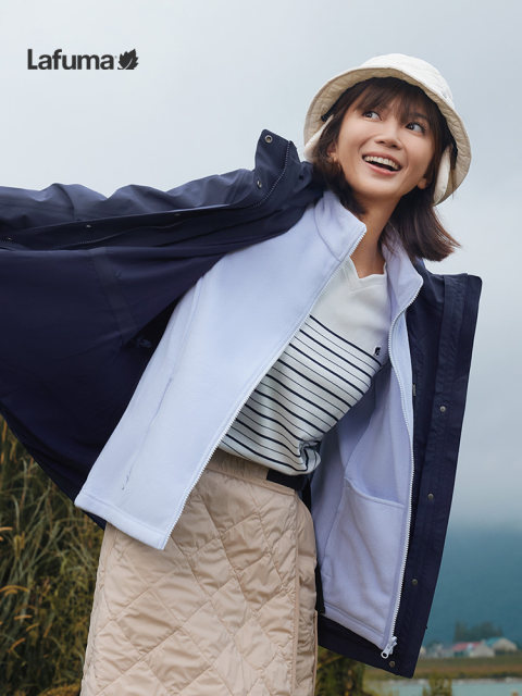 French LAFUMA outdoor three-in-one jacket women's fleece liner ...