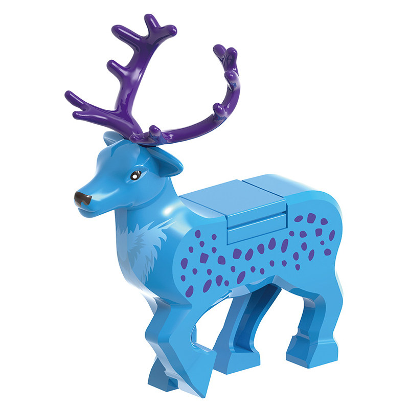 Animal Christmas Elk Sika Deer Douluo Continental Assembled Building ...