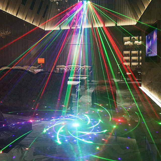 KTV flash bar light automatic color changing LED colorful rotation ...