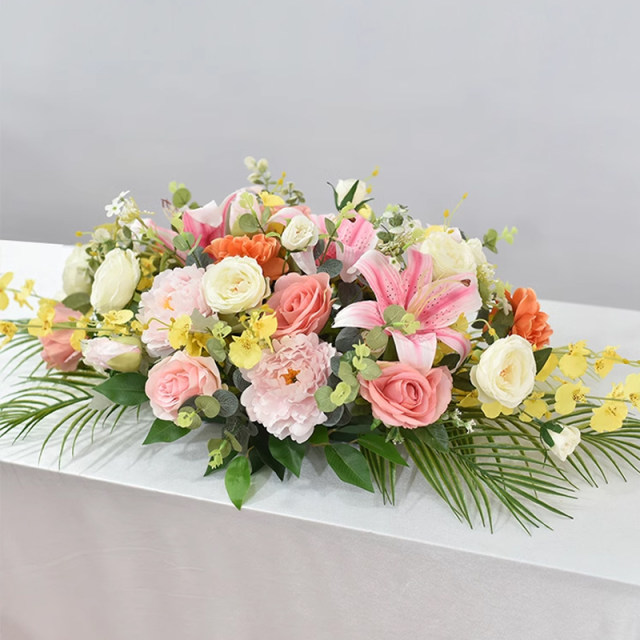 Conference table flowers, long table flowers, artificial flowers ...