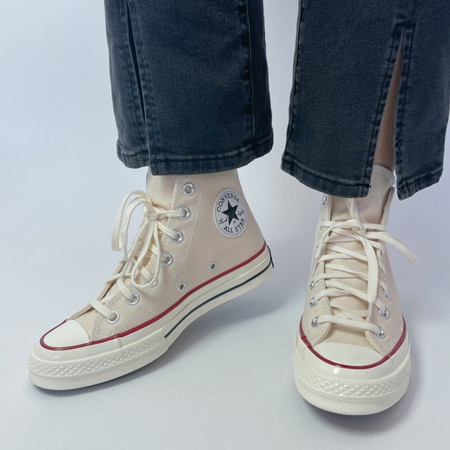 Converse Converse 1970s Samsung standard rice white high and low canvas ...