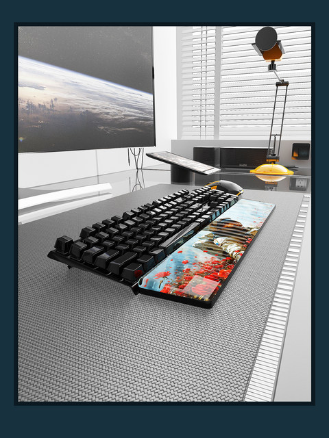Huang Liang Yimeng Mechanical Keyboard Wireless Resin Table Set ...