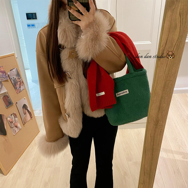 Rich Mocha! Fox Fupa Curva Jacket Female Winter 2024 New suede Goose ...