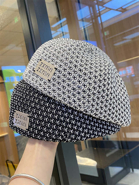 Spring and summer hollow beret women's Korean version breathable ...