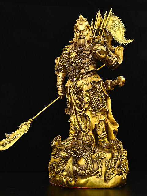 Pure Tongguan Gong Pixing Pixel Wucai Statue Guan Erguan Guan Guan Gong ...