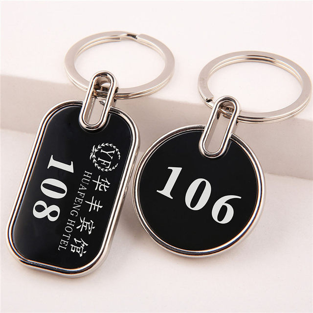 Restaurant number digital card storage bag storage card hotel key chain ...