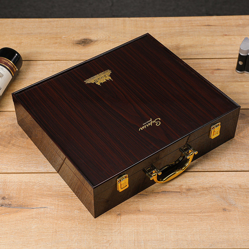 Coffret Cadeau Vin Rouge Roselle - Design Piano, Emballage Vin en Bois ...
