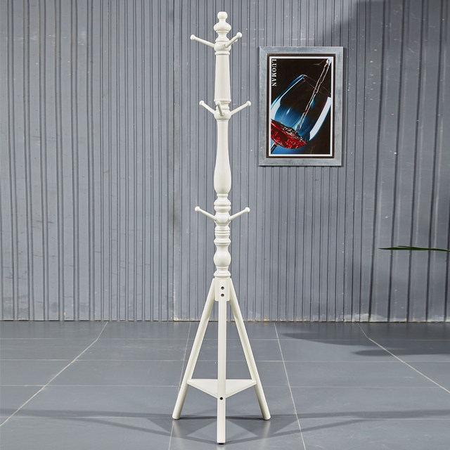 Solid wood coat rack floor-standing clothes hanger simple modern simple ...