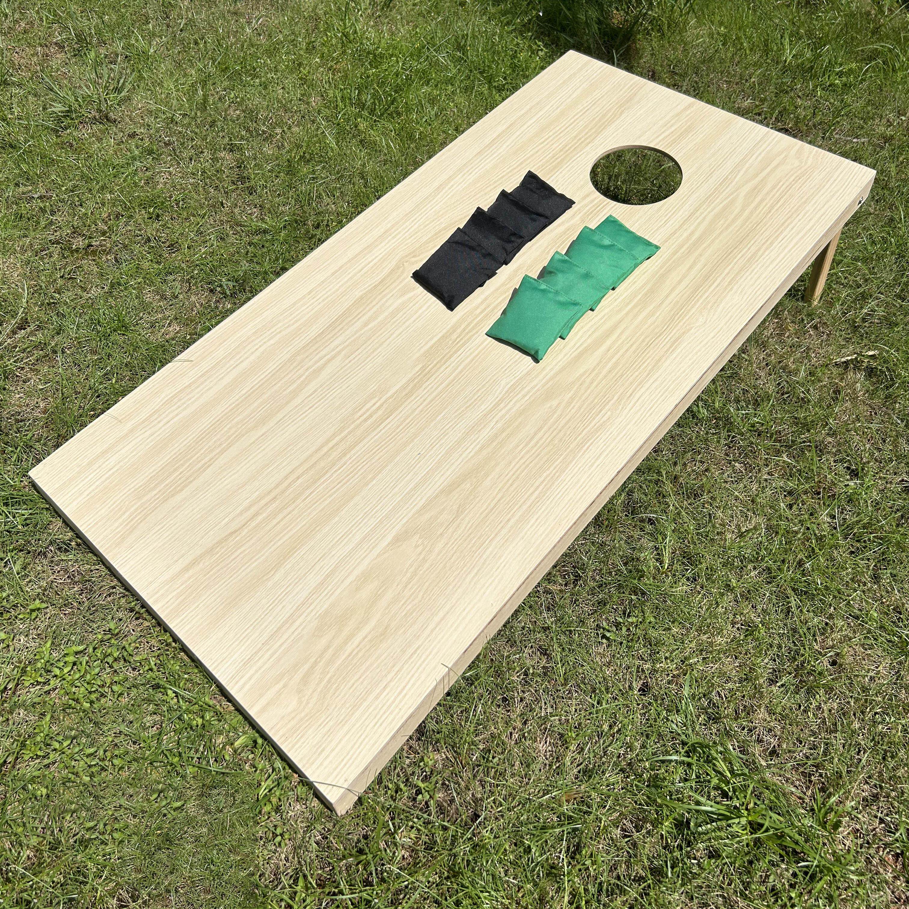 Drewniana Gra Cornhole - Gra w Rzucanie Workami z Piaskiem na Zewnątrz ...