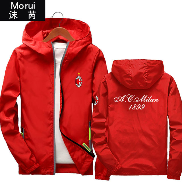 AC Milan team uniform fan uniform football sportswear jacket jacket men ...