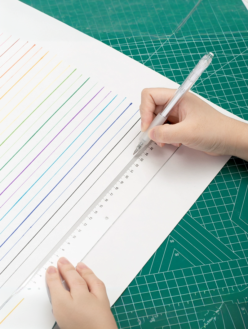 Deli 1 Meter Transparente Lineal - Technik & Kunst