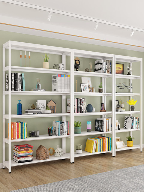 Multi-layer storage rack floor-standing bookshelf living room storage ...
