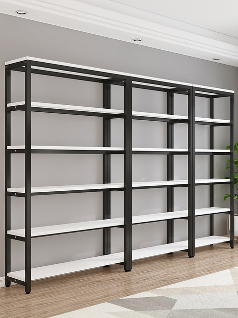 Multi-layer storage rack floor-standing bookshelf living room storage ...