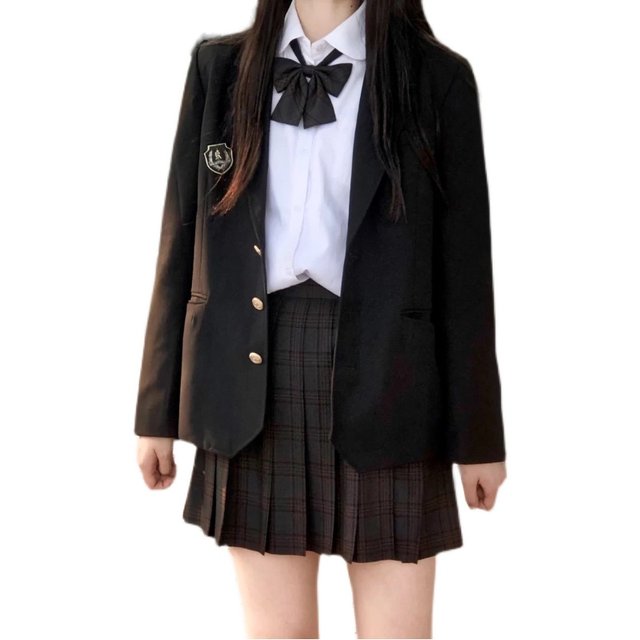 Original JK/DK uniform blazer Chitai black suit badge autumn and winter ...