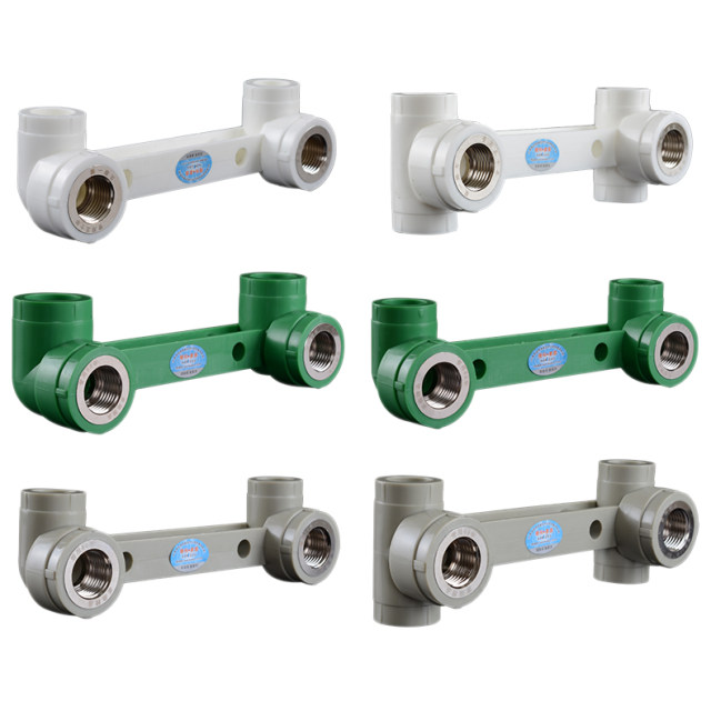 Thickened PPR water pipe fitting accessories 4 points 6 points Double ...