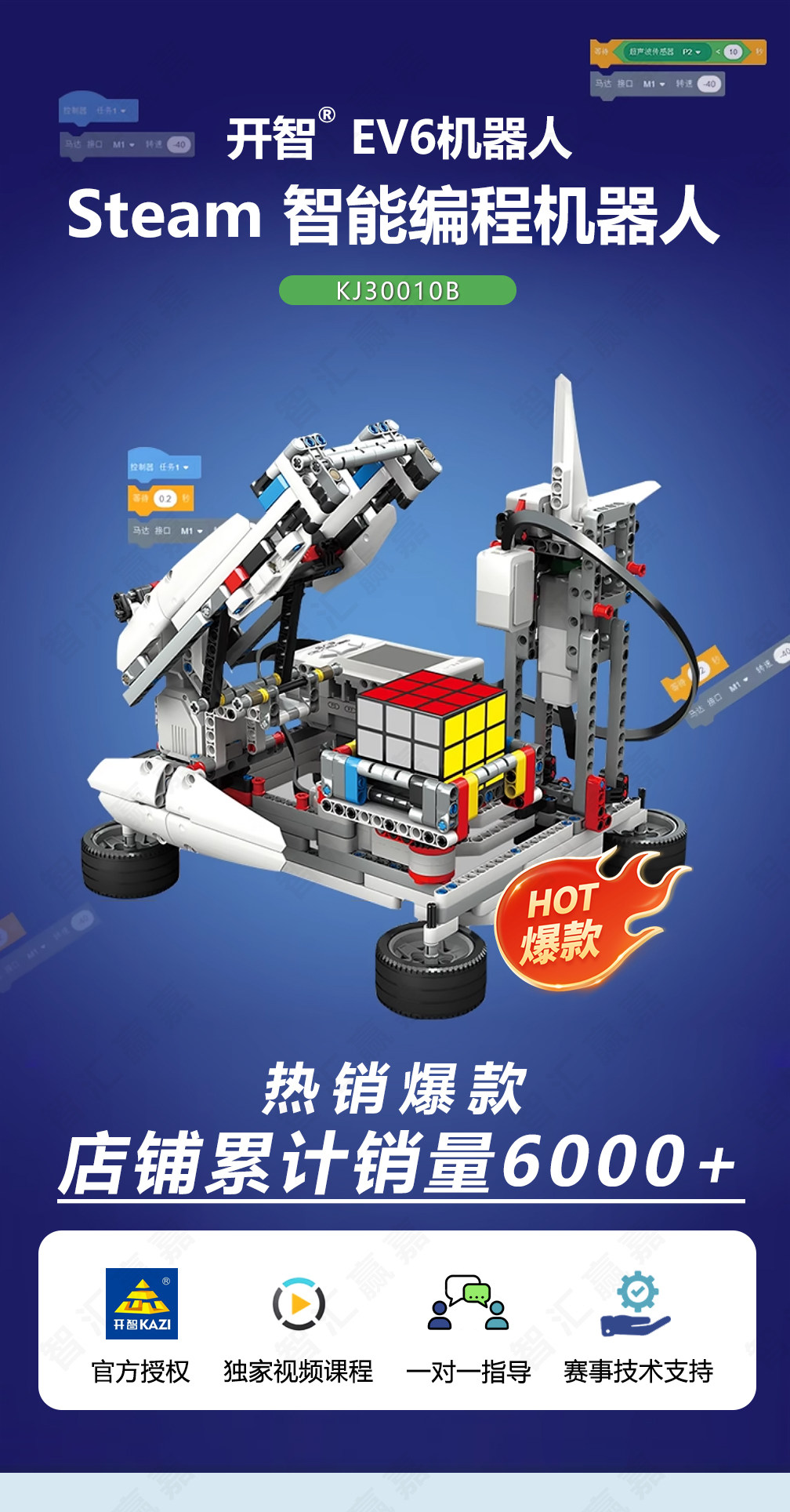 Kazi Building Blocks - Scratch Programming Robot Kit - Kj30010a