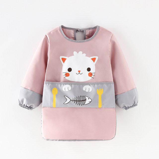 Baby eating smock, children's bib, apron, rice pocket, waterproof, anti ...
