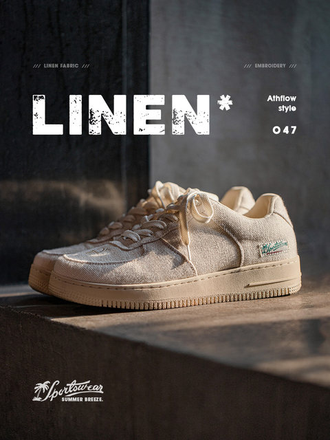 MRA linen embroidery shoes men's shoes men's shoes summer breathable ...