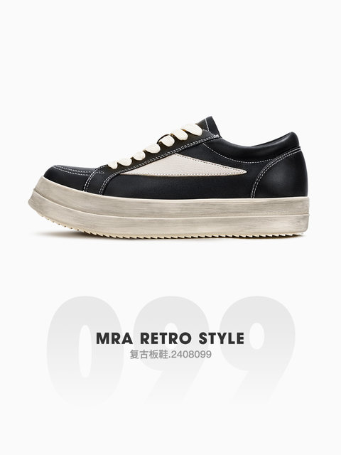 MRA thick sole ro board shoes men's shoes American high street sports ...
