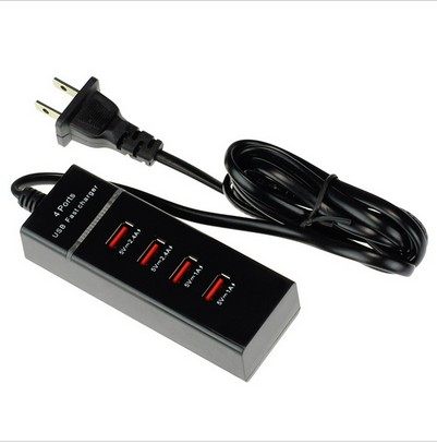 Multi-port usb charger 5V2A USB charger 4-port multi-interface row plug ...