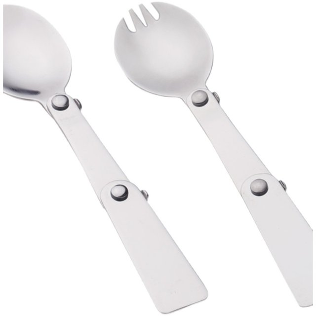 304 stainless steel folding spoon and fork outdoor travel camping ...