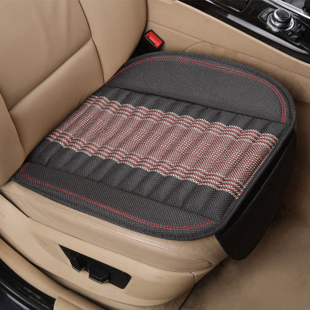 Car seat cushion for all seasons bamboo charcoal linen single piece ...