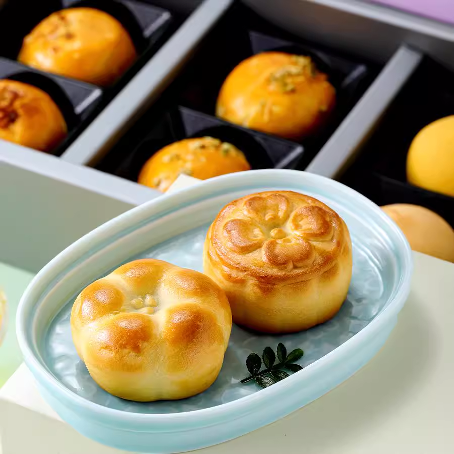 Taiwan specialty mooncake gift box Guo Yuanyi Pianhaoyue Mid-Autumn ...