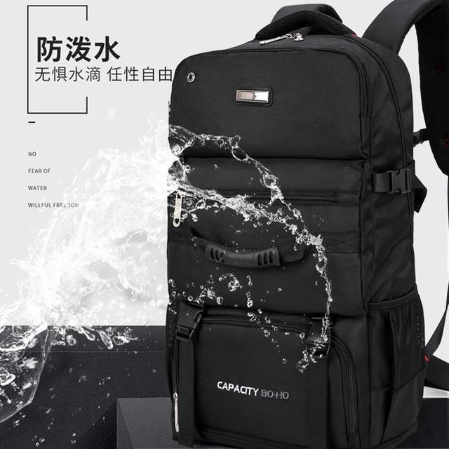 Expandable Backpack Men's Large-Capacity Oxford Cloth Business Trip Bag ...