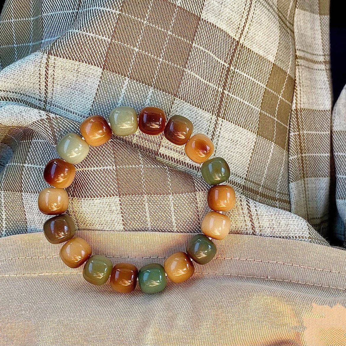 One Thought Zen Art Bodhi Root Bracelet - Handcrafted Wenwan Jewelry ...