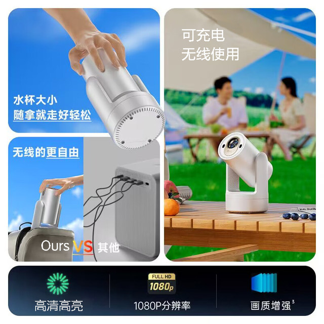 Xinke charging mini projector home ultra -clear Bluetooth overseas ...