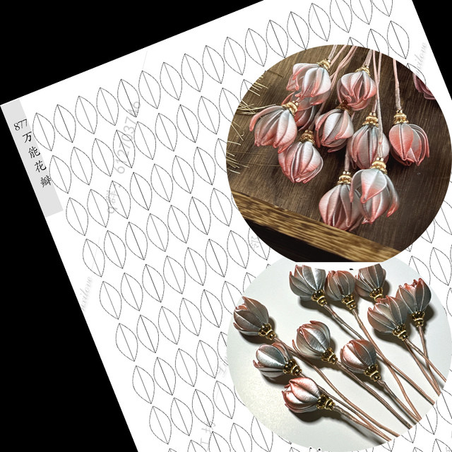 Handmade flower-wrapped diy paper mold summer insect ice hairpin ...