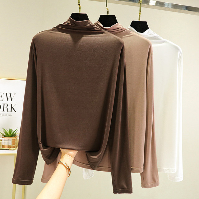 T -shirt Spring and Autumn Modal Half Half -necked Western Aquarius ...