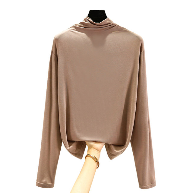 T -shirt Spring and Autumn Modal Half Half -necked Western Aquarius ...