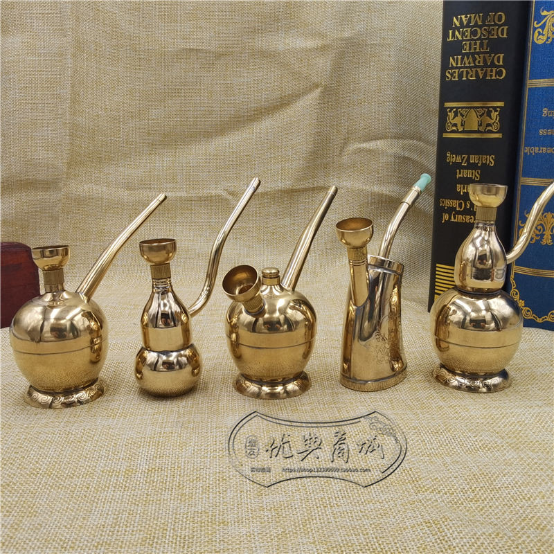 Pure Copper Smoking Filter Hookah - Portable Traditional Tobacco Pipe