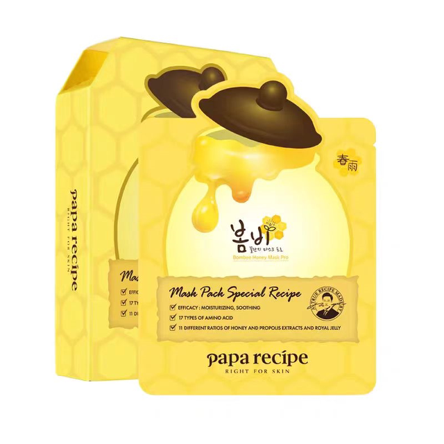 Korean paparecipe spring rain mask honey glue soothing hydrating pore ...
