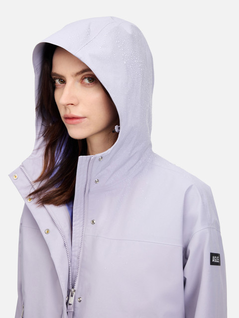 AIGLE GORE-TEX windproof rainproof and air-proof hooded jacket for women
