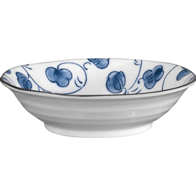 Mino burning Japanese imported ancient dyed blue painted ceramic and ...