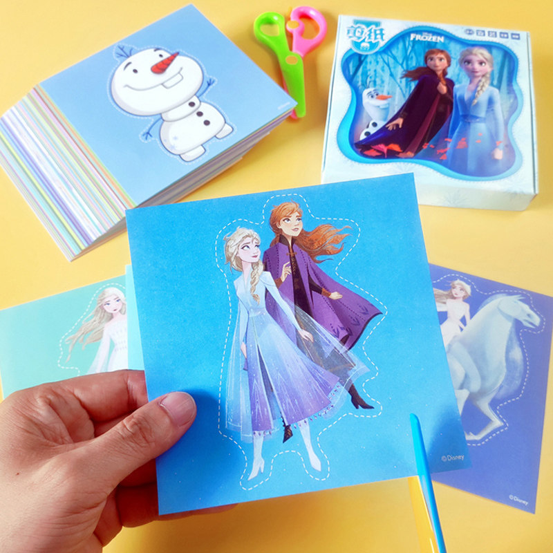 Frozen Aisha Princess Paper-Cut DIY Origami Kit - Educational Toy for Kids