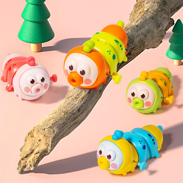 Caterpillar puzzle wind-up toy children can move and run small animals ...