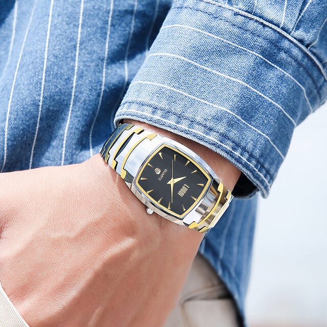 New men's watch genuine fashion waterproof luminous tungsten steel men ...