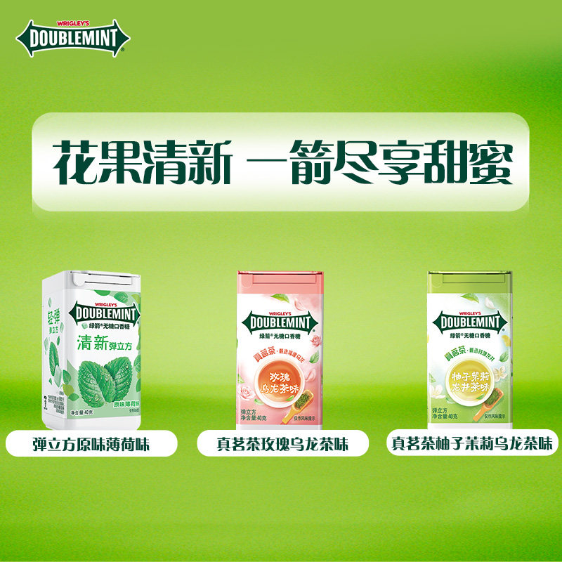 Green Arrow Sugar-Free Chewing Gum - Cube Mint Xylitol - 240g (6 x 40g ...