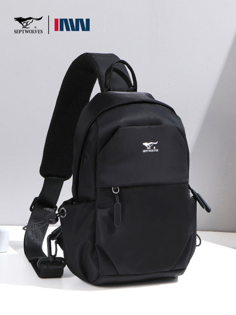 Seven Wolf breast bag men's 2025 new fashion brand sports and casual ...