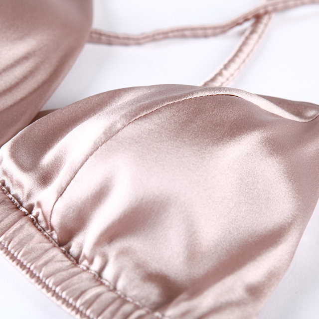 Golden Three Tower -free underwear Female Silk Shohs, Silk French Sexy ...