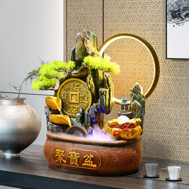 Feng shui wheel cornucopia to attract wealth and wealth fountain ...