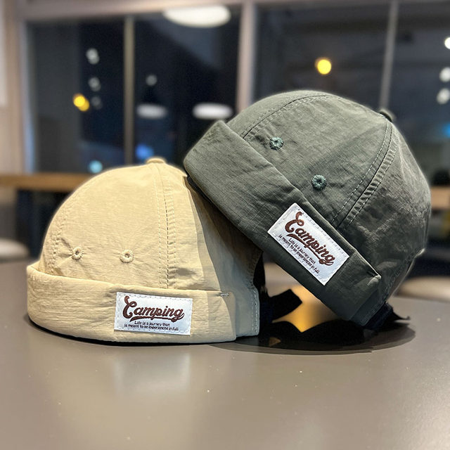 Brimless hats for men and women, American yuppie hats, watermelon hats ...