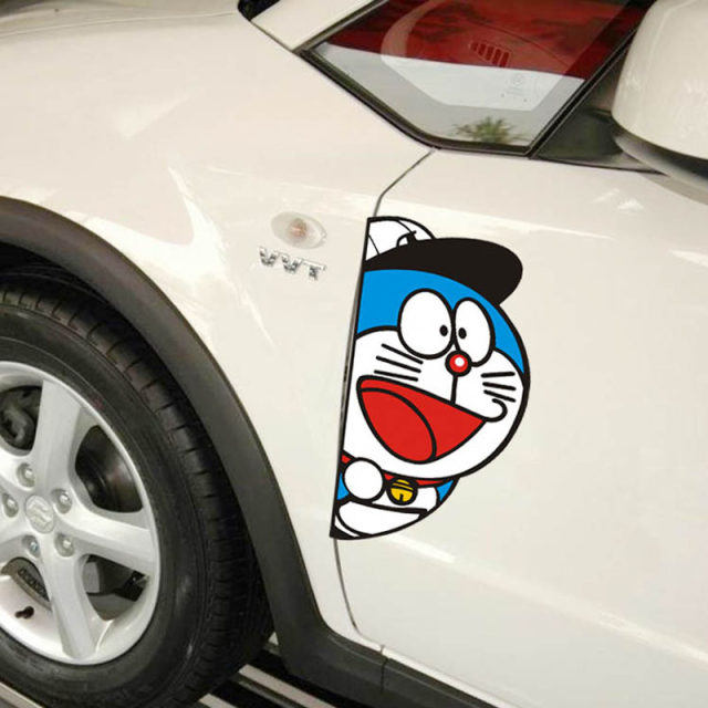 Creative Cartoon Car Stickers Waterproof Sunscreen Scratch Covering ...