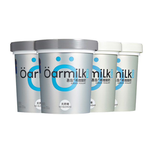 Oarmilk/My Island Greek yogurt 720g barreled sucrose-free yogurt sucrose-free low-temperature ...